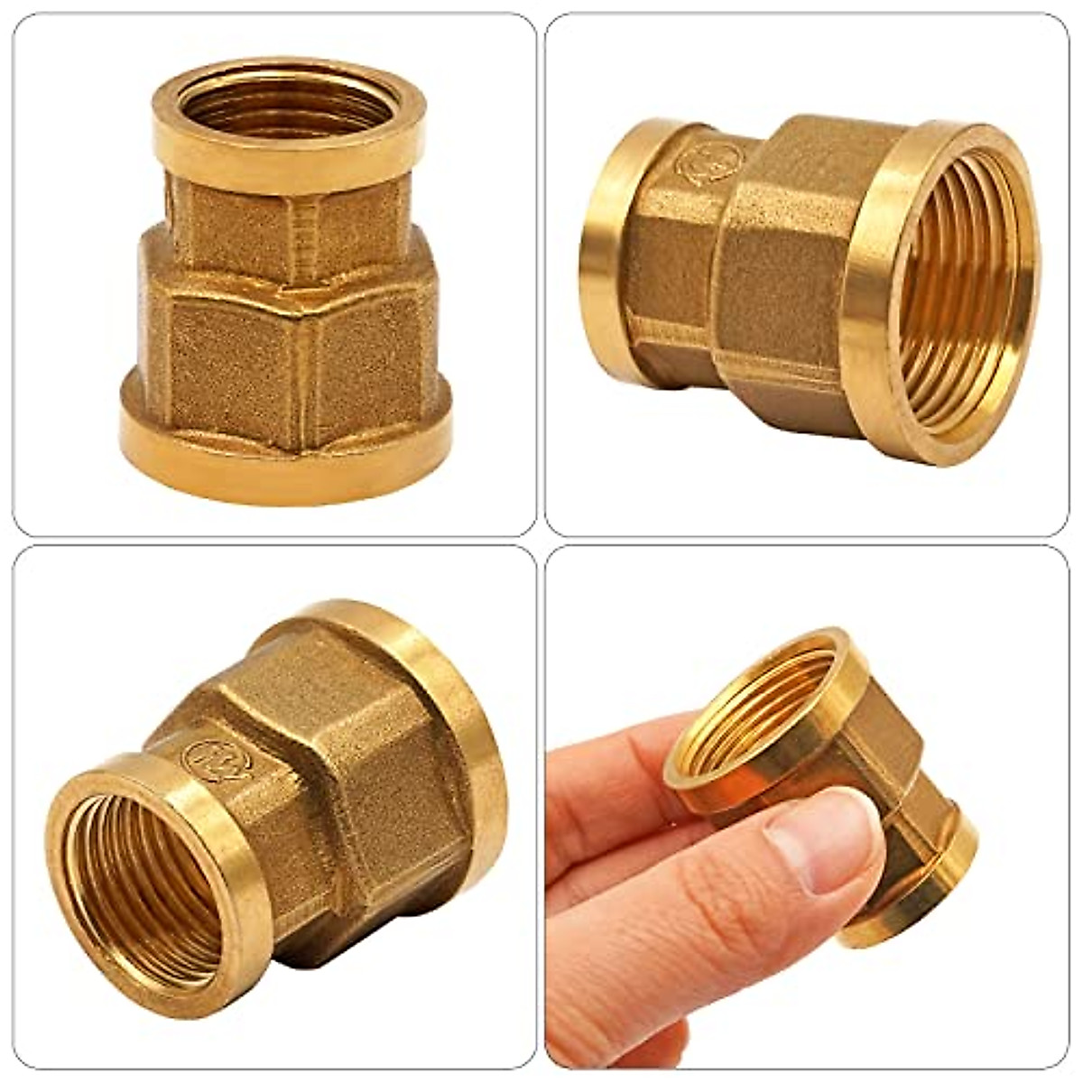 PAULOZYN Automatic Livestock Waterer Bowl Dog Water Dispenser Trough Kits Float valve control for Chicken Animal Goat horse Pig Cattle, with Brass Connector Adapter(Navy Blue)