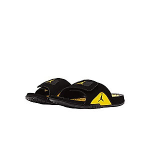 Nike Jordan Hydro IV Retro Men's Slides (Black/Tour Yellow, 8)