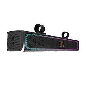 JBL RallyBar XL - 35" Bluetooth Universal Outdoor Vehicle Soundbar with Built-in 300w RMS Amplifier, LED Lights, IP66 Water & Dust Resistant, Black