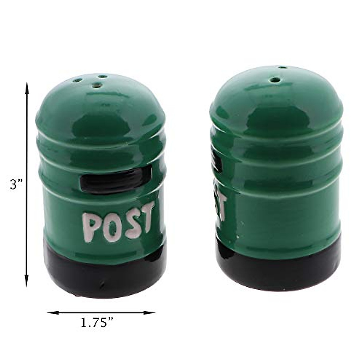 Ceramic Novelty Salt and Pepper Shaker Set - Mail Post