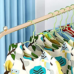 Kabudar Kids Hangers Cute Childrens Hanger Space Saving Kids Metal Hanger with Plastic Coating Baby Clothes Hanger 20 Pack (Green)