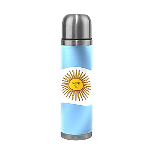 senya Double Wall Vacuum Insulated Stainless Steel Water Bottle Argentina Flag Leak Proof Sports Coffee Maker Thermos