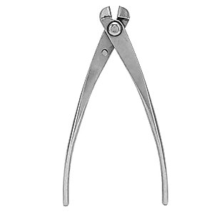 OKJHFD 7.5in Bonsai Tools, Stainless Steel Resistant Easy Branch Cutter Professional Knob Cutter, Straight Pliers Trimmer Gardening Cutting Tool
