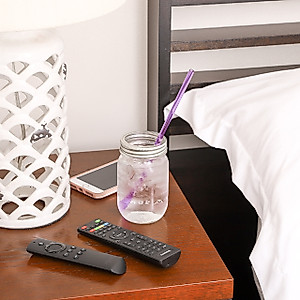 10.5" Long Rainbow Colored Reusable Plastic Replacement Straws, Fits Most Tumblers,Set of 10 with Cleaning Brush