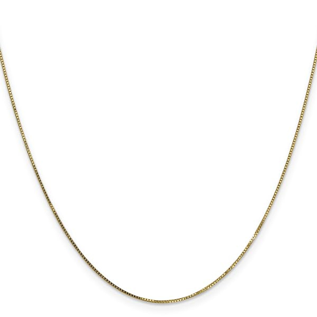 IceCarats 14K Yellow Gold 18 inch .7mm Box Chain Necklace 14K Yellow Gold - 0.7mm - 18 inch