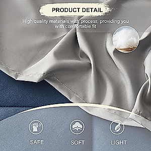 YANYIJING King Size Comforter Set - 8 Pieces Reversible Bed in A Bag King, King Bed Set with Comforters, Sheets, Pillowcases & Shams, Navy Blue King Bedding Set