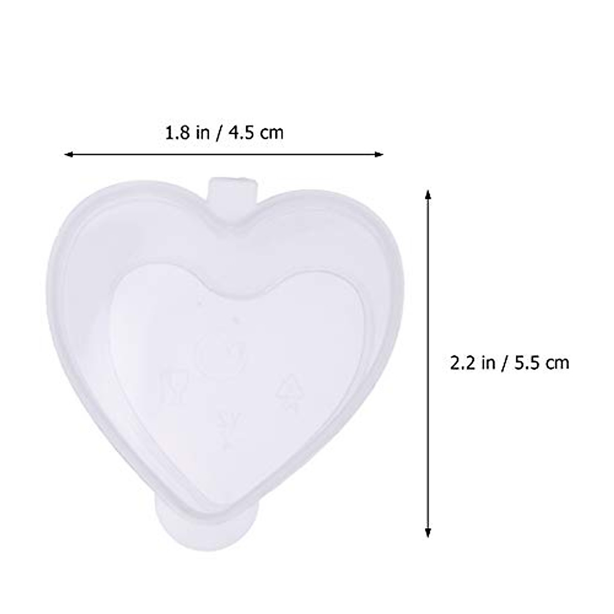 ULTNICE 100PCS Plastic Slime Containers Empty Spice Containers Plastic Jars with Lids