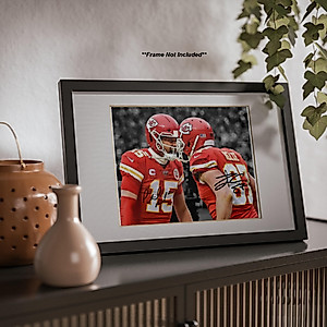 Ikonic Fotohaus Patrick Mahomes Travis Kelce Signed Photo Autograph Print Wall Art Home Decor