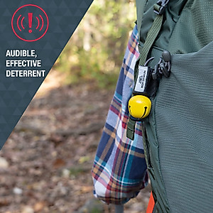 SABRE Frontiersman Bear Bell, Magnetic Silencer, Durable Hook and Loop Strap Attachment, Helps To Prevent Startling Bears While Hiking