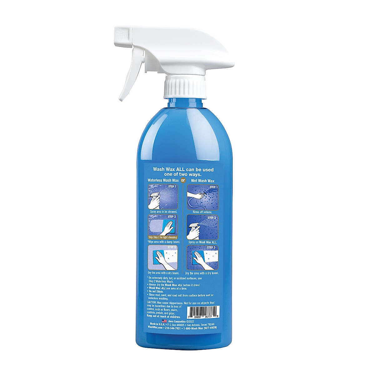 Wet or Waterless Car Wash Wax 16 oz. Aircraft Quality for your Car, RV, Boat, Motorcycle. Anywhere, Anytime, Home, Office, School, Garage, Parking Lots.