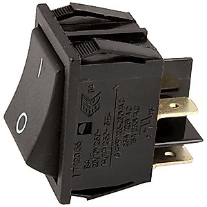 Norlake 124026 Power Rocker Switch, DPST, 125/240V