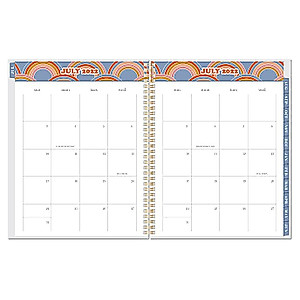 Office Depot Fashion Weekly/Monthly Academic Planner, 8-1/2 x 11, Rainbow, July 2022 to June 2023, ODD-0615