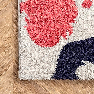 nuLOOM Pinkie Handprint Kids Area Rug, 4x6, Multi