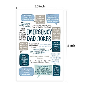 Ulbeelol Funny Card for Dad, Hilarious Emergency Dad Jokes Father's Day Card, Humorous Birthday Card for Father