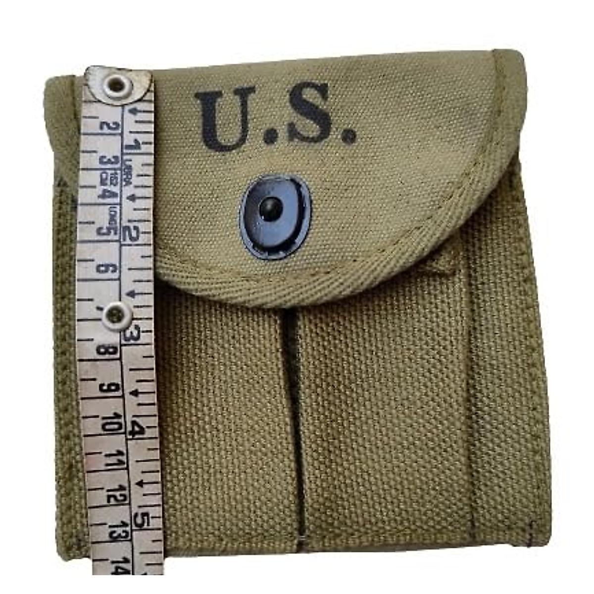 (Pack of 2) U.S WWII M1 Carbine Buttstock Ammo Ammunition Cartridge Magazine Pouch WW2