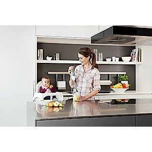 Braun MultiQuick 5 Maker and Hand Blender Patented Technology - Powerful 350 Watt - Dual Speed - Includes Beaker, Whisk, 2-Cup Chopper, Silicon Baby Food Freezer Tray, Spatula