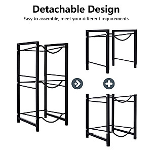 Smaiczm 5 Gallon Water Bottle Holder - Keep Your 5-Gallon Jugs Neatly Organized with a 3-Tier Organizer - Perfect for Kitchen, Pantry, Bar - Sturdy Cast Iron Rack for Convenient Water Jug Storage