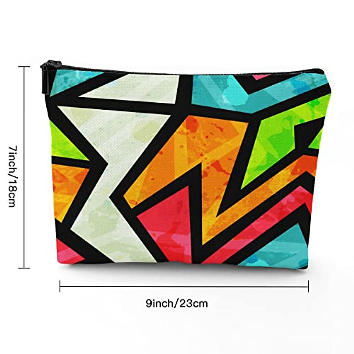 jarenap 2023 Zombie Halloween Theme, Linen Cosmetic Bag Travel Makeup Case,Dead Man Walking in Danger Scary Scene,Gift for Women Daughter Graduation Friendship Birthday Gifts,Red Sepia,9x7in