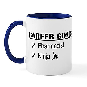 CafePress Pharmacist Career Goals Mug Ceramic Coffee Mug, Tea Cup 11 oz