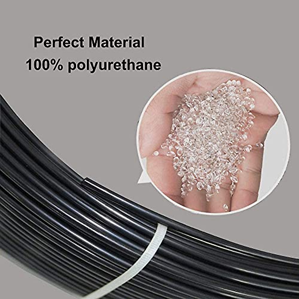 50 FT Pneumatic Air line, 1/4 Od Nylon Tubing,Air Line 1/4 inch OD,1/4 Air Line,15 Meters Air Brake Tubing Nylon Air Hose for Air Brake System Or Fluid Transfer