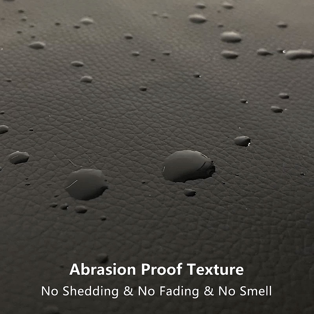 Black Faux Leather Sheets Marine Vinyl Synthetic Leather Fabric 28"x54" Multiple Textures for Boat,Car Seat,Pillow,Crafts DIY Sew (0.5mm Litchi Grain)