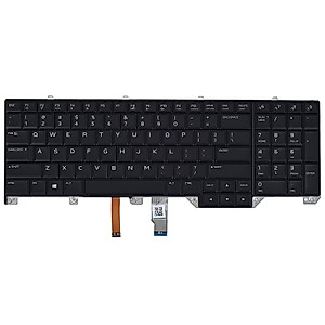 Replacement Keyboard for Dell Alienware 17 R4 & Alienware 17 R5 Laptop, Dell alienware 17 Laptop Keyboard with Backlit US Layout P/N: 0ND5TJ PK1326T1B01
