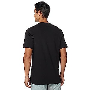 Karl Lagerfeld Paris mens Classic Karl Character Short Sleeve Crew Neck T-shirt T Shirt, Black, Medium US