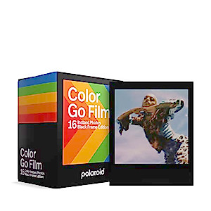 Polaroid Go Color Film - Black Frame Double Pack (16 Photos) (6211) - Only Compatible with Polaroid Go Camera