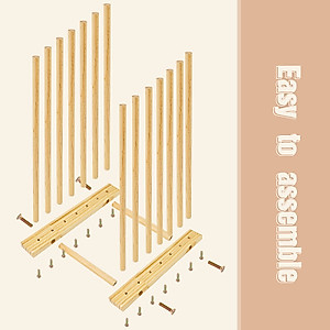 2 Pcs Artist Rack Art Storage Racks 24 x 11 x 19.1 Inch Wooden Painting Storage Rack Art Drying Rack Large Prints Rack Drawing Board Storage Rack