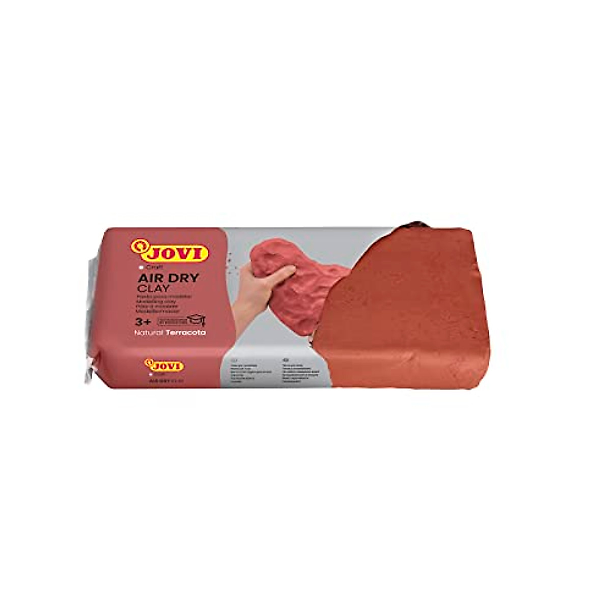 Jovi Air-Dry Modeling Clay; 1.1 lb. Terracotta, Non-staining, Perfect for Arts and Crafts Projects