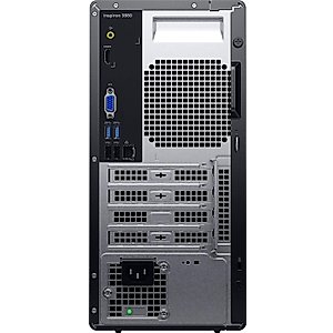Dell 2021 Newest Inspiron 3000 Desktop Computer, Intel Quad-Core i3-10100 Processor Up to 4.3Ghz, 8GB DDR4 RAM, 1 TB HDD, Wi-Fi, SD Card Reader, HDMI, VGA, Win10 Home, Black