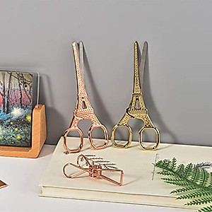 Gold Scissors and Letter Opener Set - Scissors and 2 Letter Openers, Luxury Set of Gold Office Supplies & Desk Accessories