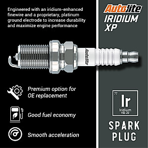 Autolite Iridium XP Automotive Replacement Spark Plugs, XP5703 (4 Pack)