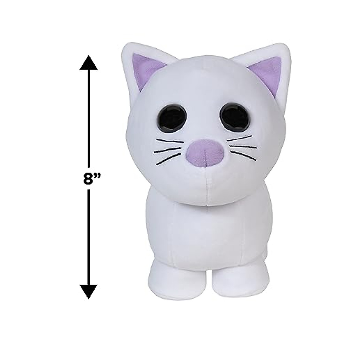 Adopt Me! Collector Plush - Snow Cat - Series 2 - in-Game Stylization Plush - Toys for Kids Featuring Your Favorite Pet, Ages 6+