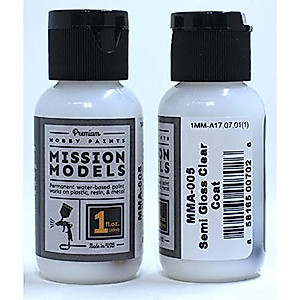 MISSION MODELS Semi Gloss Clear Coat, MIOMMA005