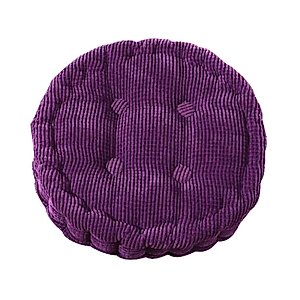 Stormeagle Round Thick Soft Chair Pads Warm Corduroy Cushions Tufted Seat Cushions Pillows Office Pad 14" D.