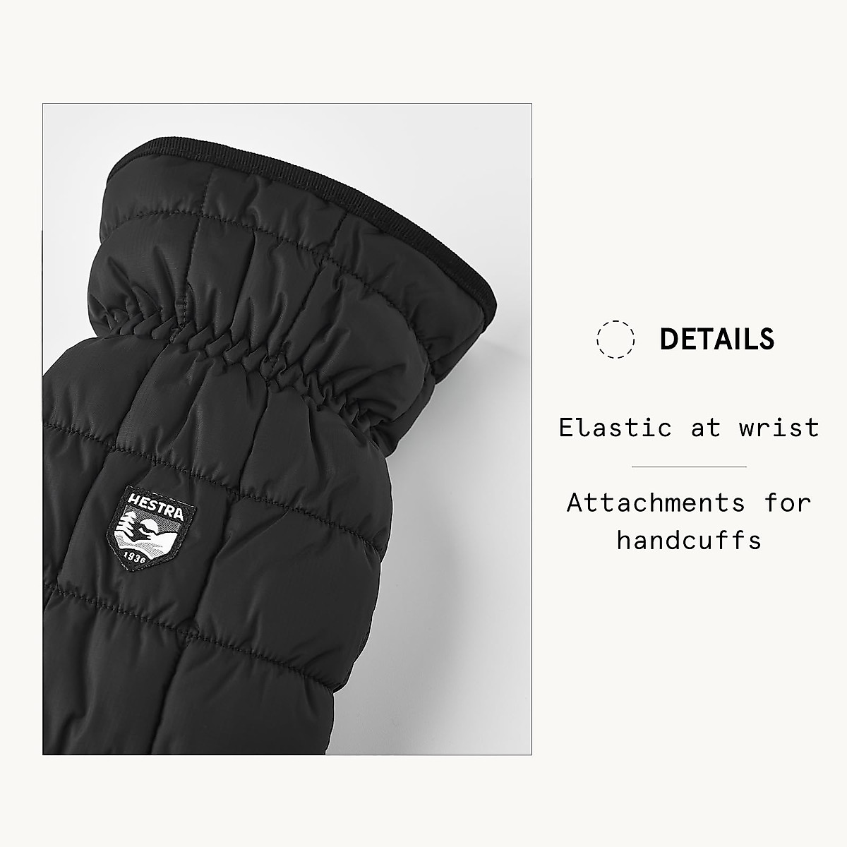 Hestra Moon Mitt - Heavily Insulated, Water-Resistant Mitten - Black - 7