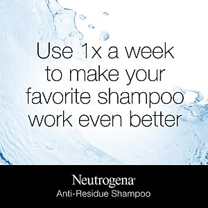 Neutrogena Anti-Residue Clarifying Shampoo, Gentle Non-Irritating Clarifying Shampoo to Remove Hair Build-Up & Residue, 6 fl. oz