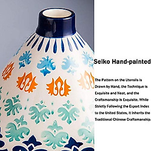 MYYINGBIN Moroccan Tagine Pot Ceramic Micro Pressure Cooker Handmade Underglaze Casserole Suitable for Oven Microwave Dishwasher Disinfection Cabinet