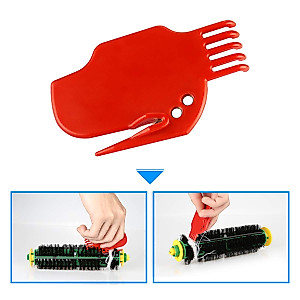 Energup Accessory for Irobot Roomba 500 600 610 620 650 Series Vacuum Cleaner, Package Includes 3Pack Filter, 3Piece Side Brushes, 1 Pack Bristle & Flexible Beater Brush, 2 x cleaning tools