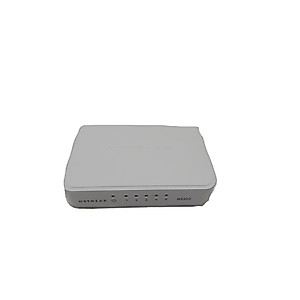 Netgear GS205-100PAS NETGEAR 5-Port Gigabit Ethernet Unmanaged Switch, Desktop, 10/100/1000Mbps (GS205)