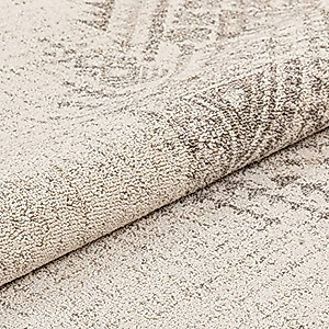 Well Woven Anita Beige Tribal Medallion Area Rug (7'10" x 10'6")