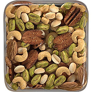 Fisher Snack Oven Roasted Never Fried Mixed Nuts with Peanuts, 24 Ounces, Peanuts, Almonds, Cashews, Pistachios, Pecans, Made With Sea Salt, Non-GMO, No Oils, Artificial Ingredients or Preservatives