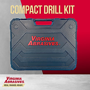 Virginia Abrasives 433-20000 1pc 3-Speed Manual Clutch Electric Core Drill - Premium Concrete Drill - Multifunctional Tool for Concrete/Masonry - Handheld Power Drills - Diamond Core Drill