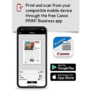 Canon imageCLASS D1620 All-in-One Wireless Monochrome Laser Printer, White - Print Scan Copy - 5" Touch Panel, 45 ppm, 600 x600 dpi, 8.5" x 14", Auto 2-Sided Printing, 50-Sheet ADF, Ethernet