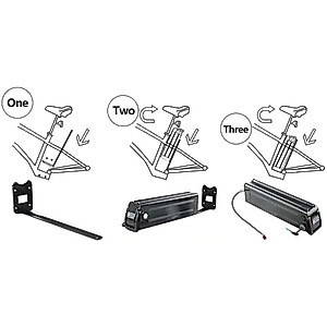 NURCIX E-Bike Battery 36V 48V Electric Bicycle Batteries 10Ah 12.5Ah 15Ah 18Ah 20Ah Rechargeable Lithium Battery Pack for 1000W 750W 500W 350W 150W Motor (48V,18AH)
