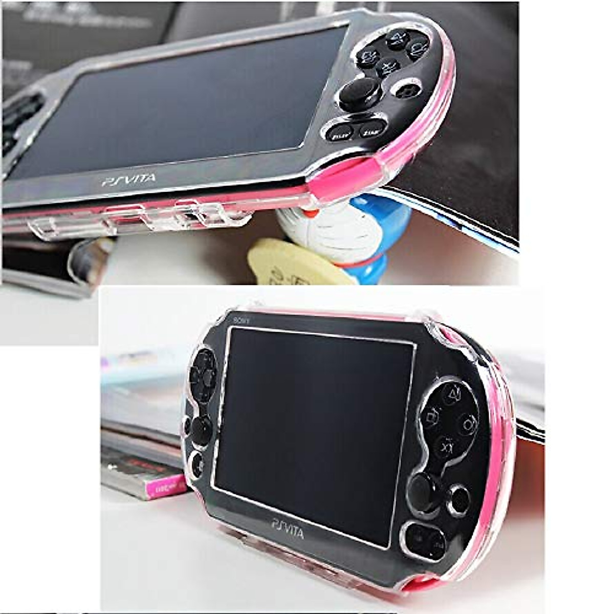 RDFJ Full Cover Skin Crystal Clear Hard Case for PSVita2000 Series