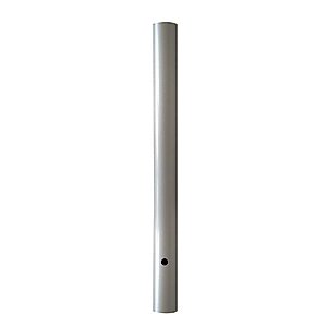 Wellite 72 Inch Outdoor Direct Burial Lamp Post Aluminum Post Pole Fits Most 3" Post Top Fixtures Includes Inlet Hole for Landscape Garden Street Home Lighting, Silver Color