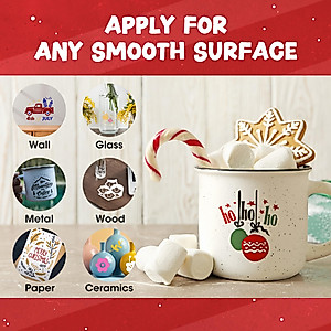 JAVIGA White Permanent Vinyl for Cricut Machines, 12" x 40 FT White Vinyl for Christmas Decorations Outdoor, Glossy White Adhesive Vinyl Roll for Wedding Party, Wall Stickers, Cards, Mug, Signs Decals