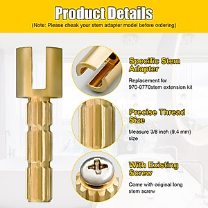 Stem Adapter Replacement for 970-0770 Plumbing Shower Handle Stem Extension Tub and Faucet Accessories Valve Extender Trim Repair Kit